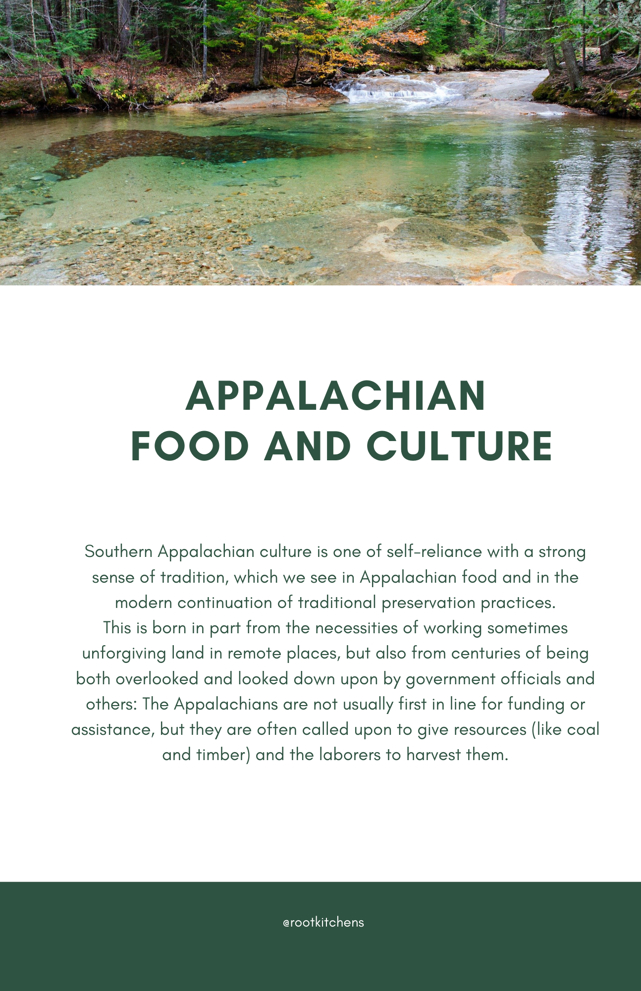 Appalachian Food and Culture – Root